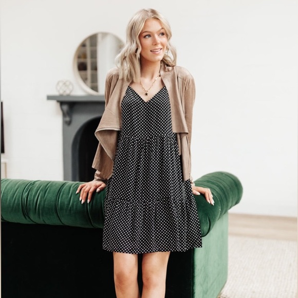 ANDREE BY UNIT | Dresses | Nwt Andree By Unit Polka Dot Tiered ...